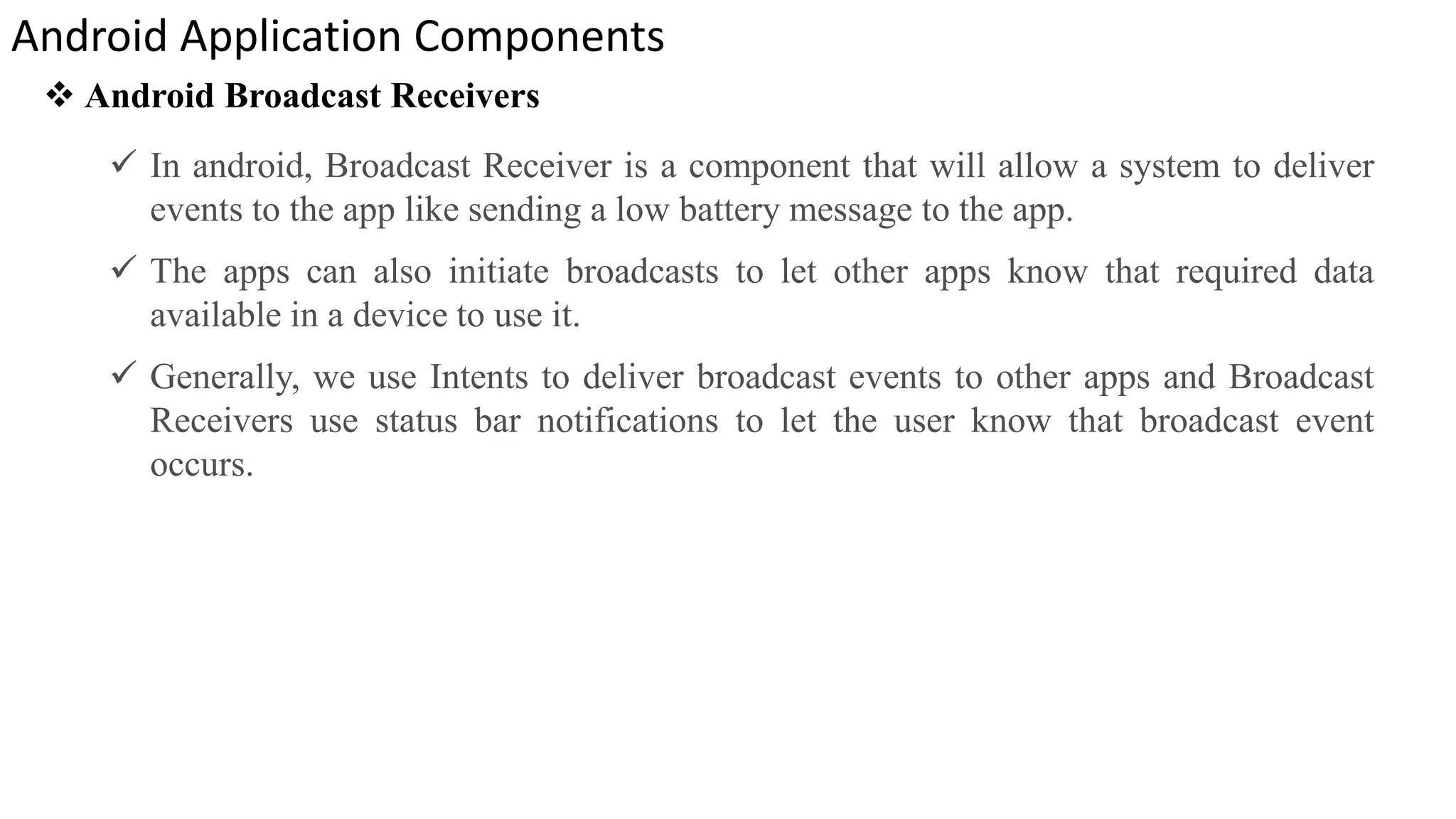 Mobile Application Development-Components and Layouts | PPTX