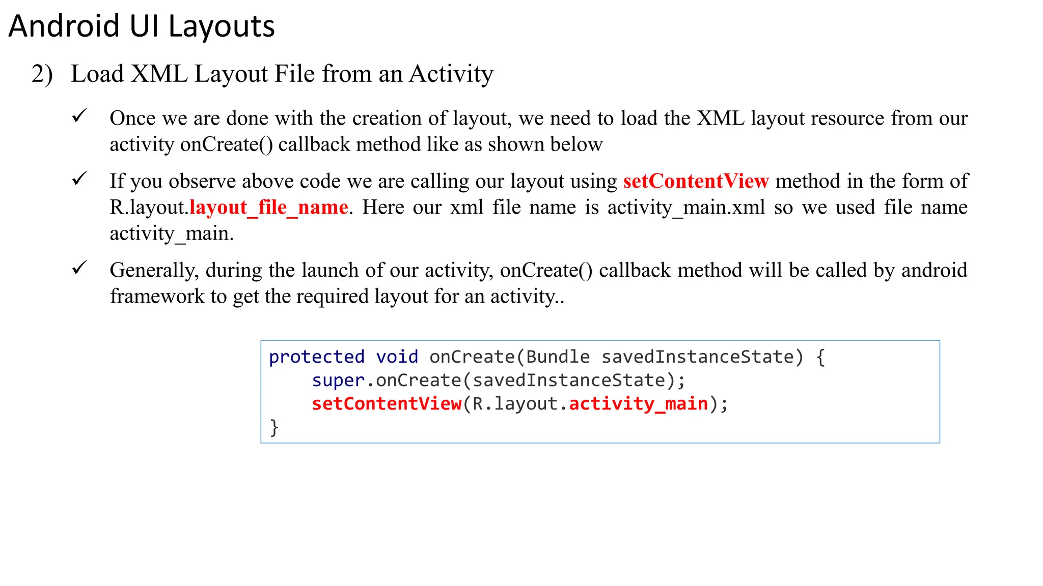 Mobile Application Development-Components and Layouts | PPTX