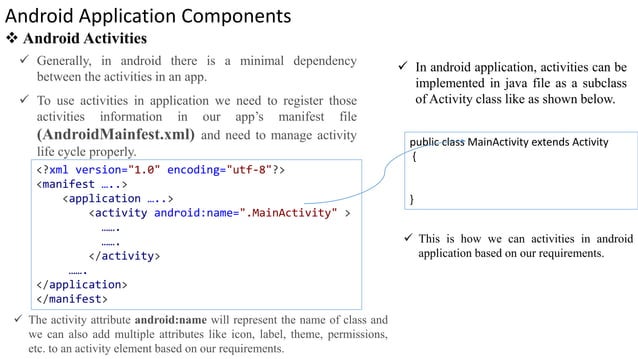 Mobile Application Development-Components and Layouts | PPTX