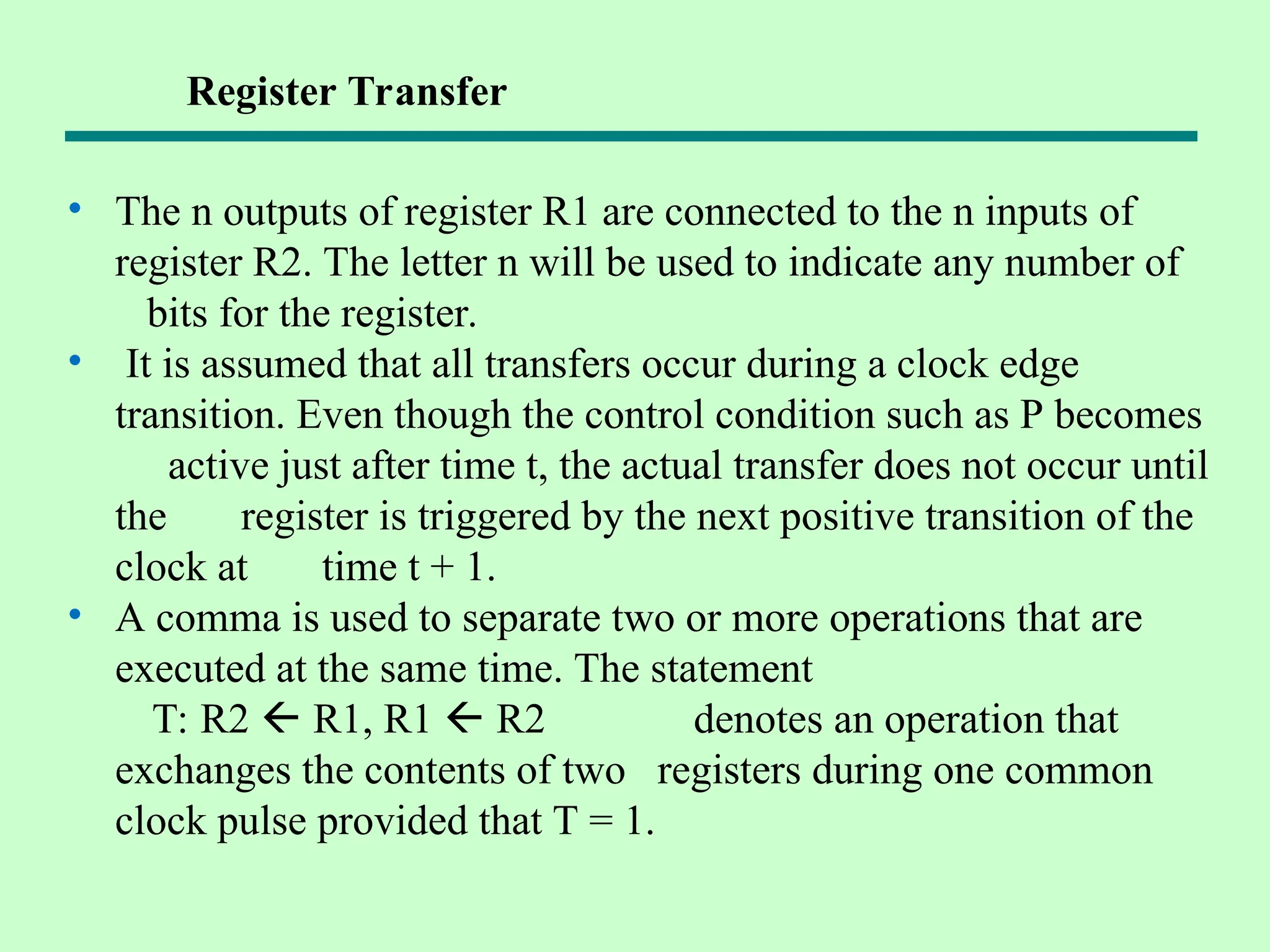 Chapter 3: Register Transfer and Micro-operations | PPT