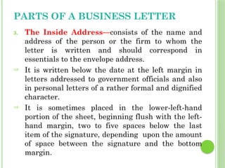 CHAPTER 3: Lesson 3.2 TYPES of business Letters | PPTX
