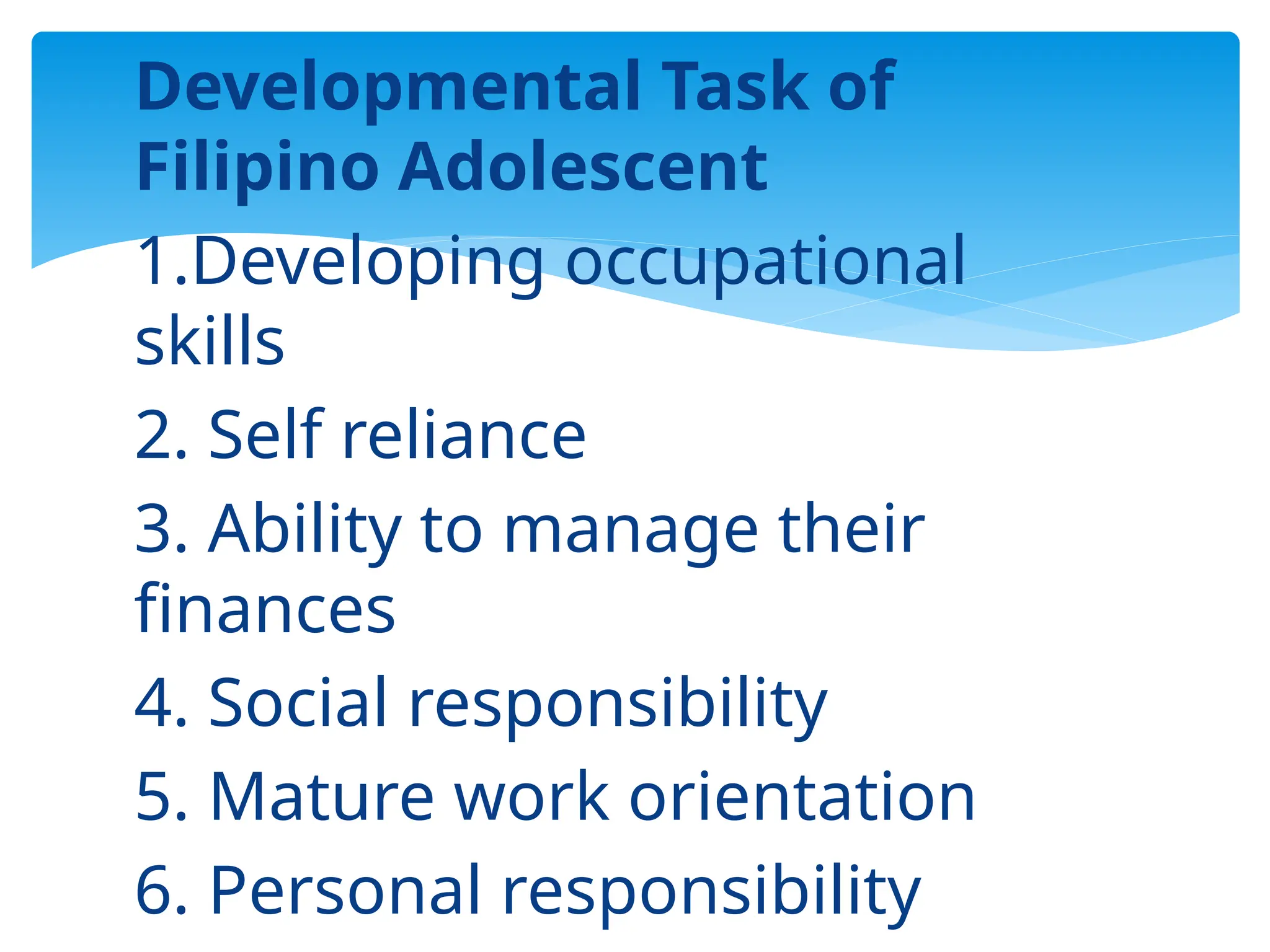 Personal Development, Stages in Middle and Late Adolescence | PPTX