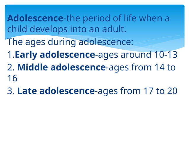 Personal Development, Stages in Middle and Late Adolescence | PPTX
