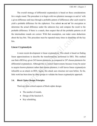 Chapter 3-block-cipher-des1 | PDF