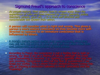 Chapter 3 Conscience The Self In Search of the Good | PPT