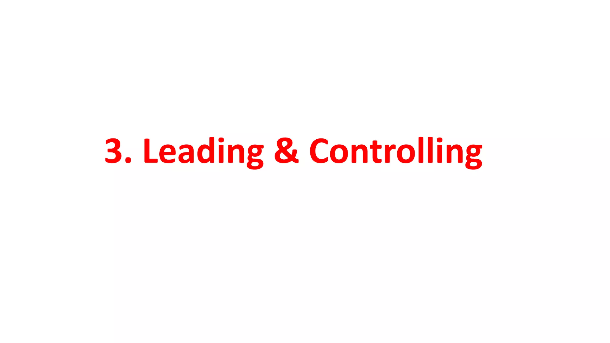 Leading & controlling | PPTX