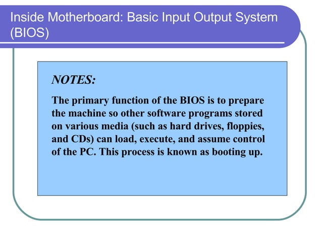 Chapter 3 Motherboard and BIOS | PPT