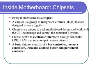 Chapter 3 Motherboard and BIOS | PPT
