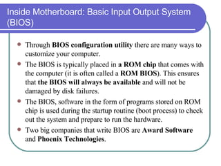 Chapter 3 Motherboard and BIOS | PPT