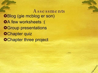 Chapter 3 Overview | PPT