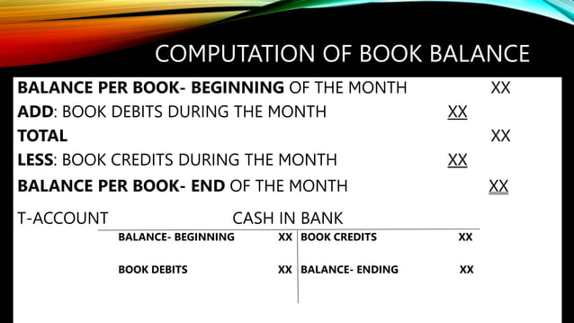 CHAPTER-3-PROOF-OF-CASH formula and computation.pptx | Credit Cards | Personal Debt
