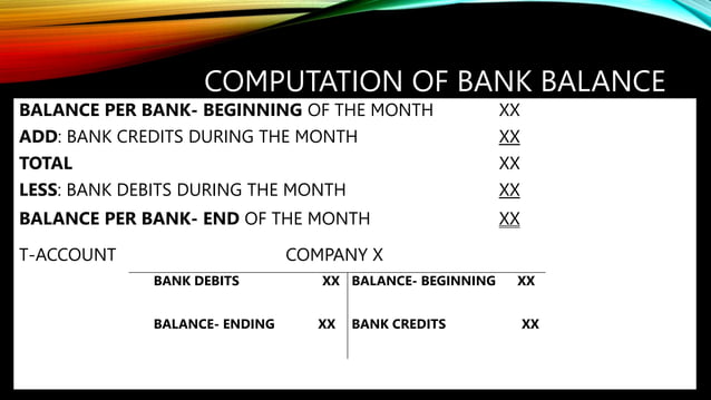 CHAPTER-3-PROOF-OF-CASH formula and computation.pptx | Credit Cards ...