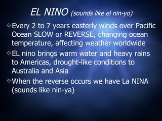 Geo: Chapter 3, Section 2 | PPT | Weather | Science