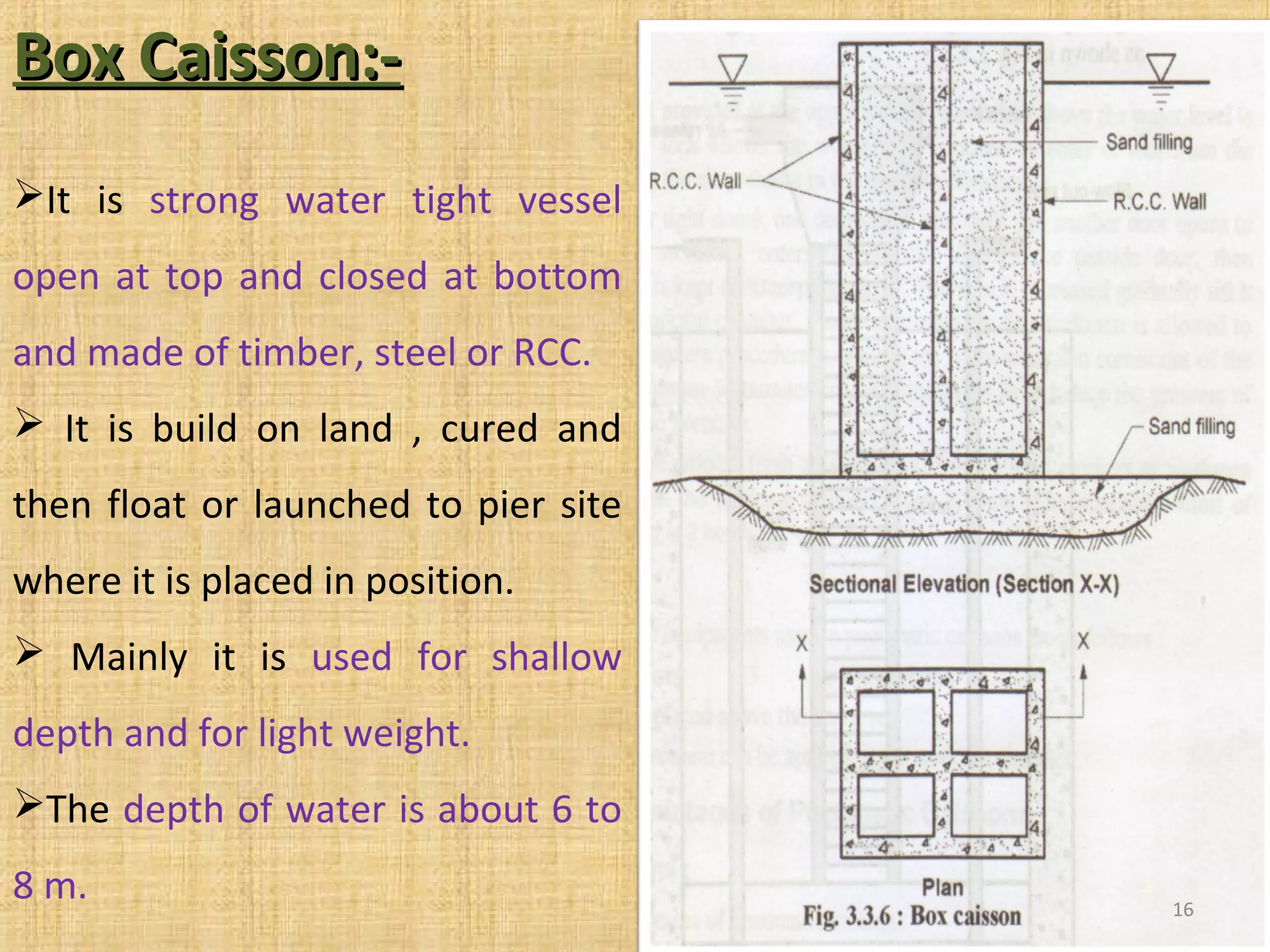 Chapter 3 caisson | PPT