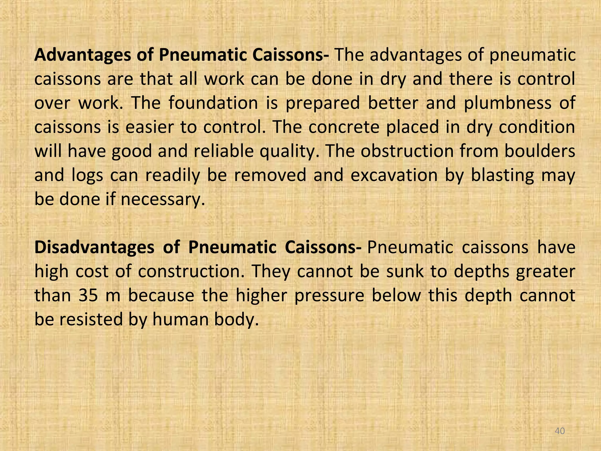 Chapter 3 caisson | PPT