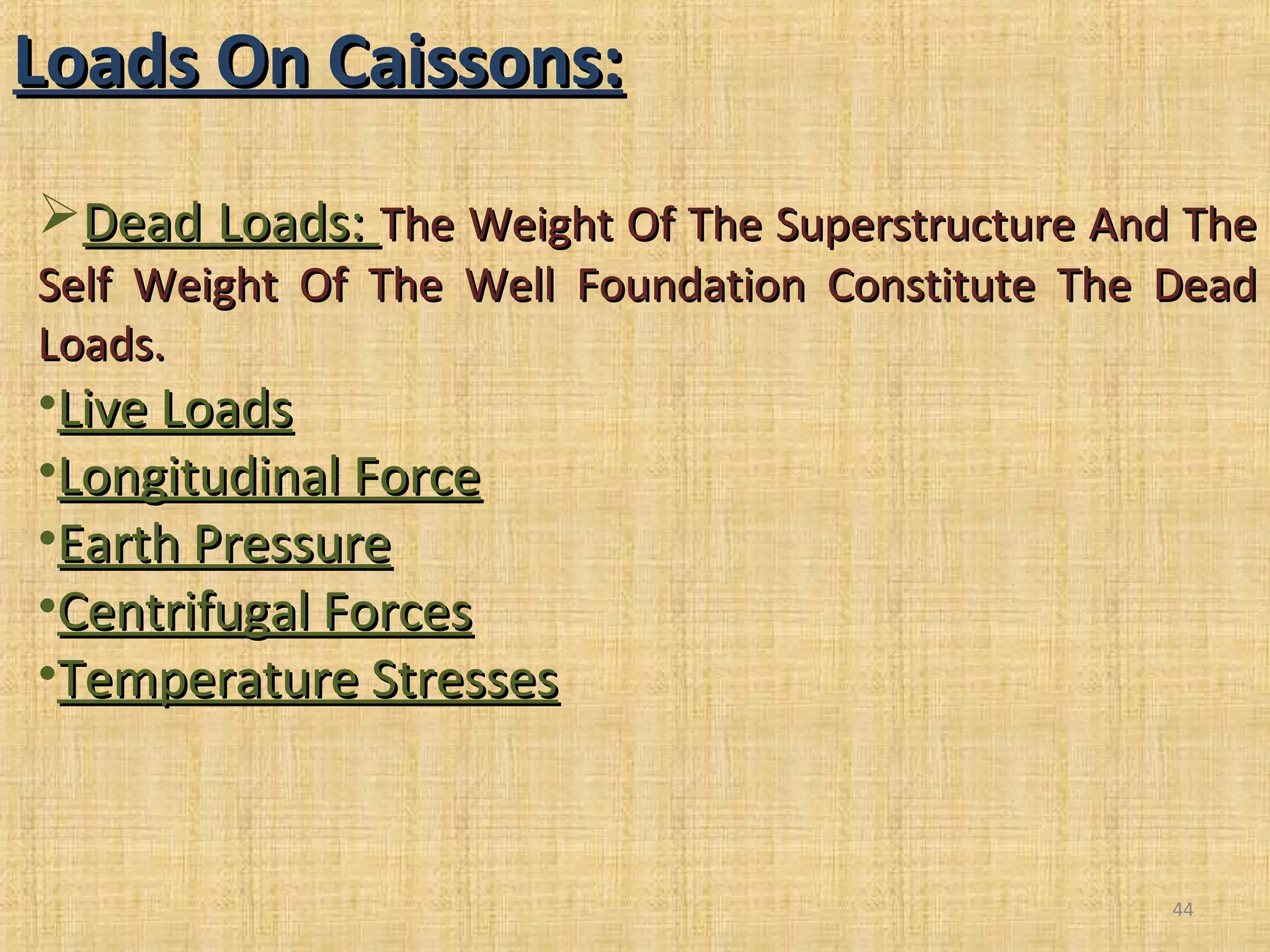 Chapter 3 caisson | PPT