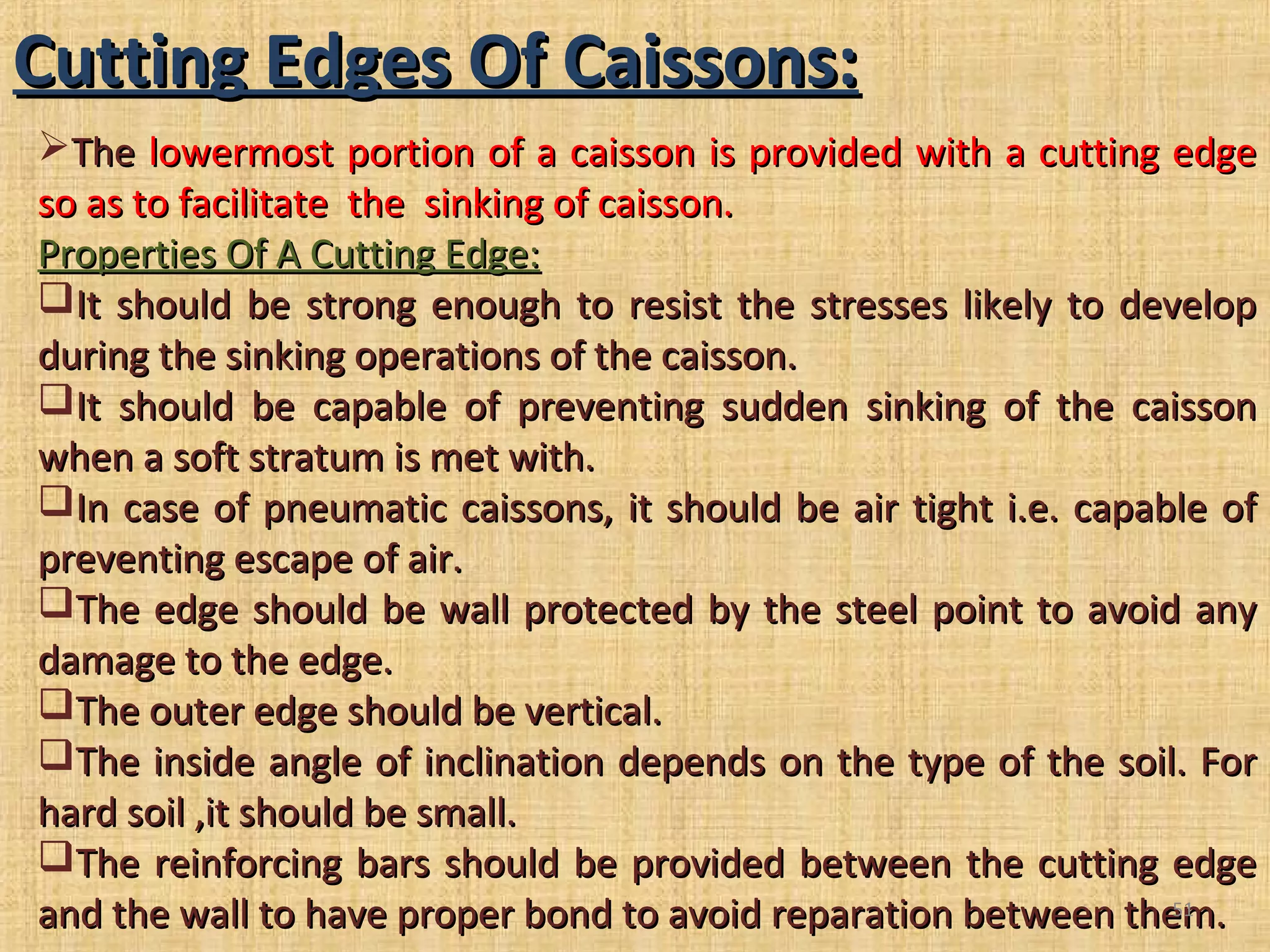 Chapter 3 caisson | PPT