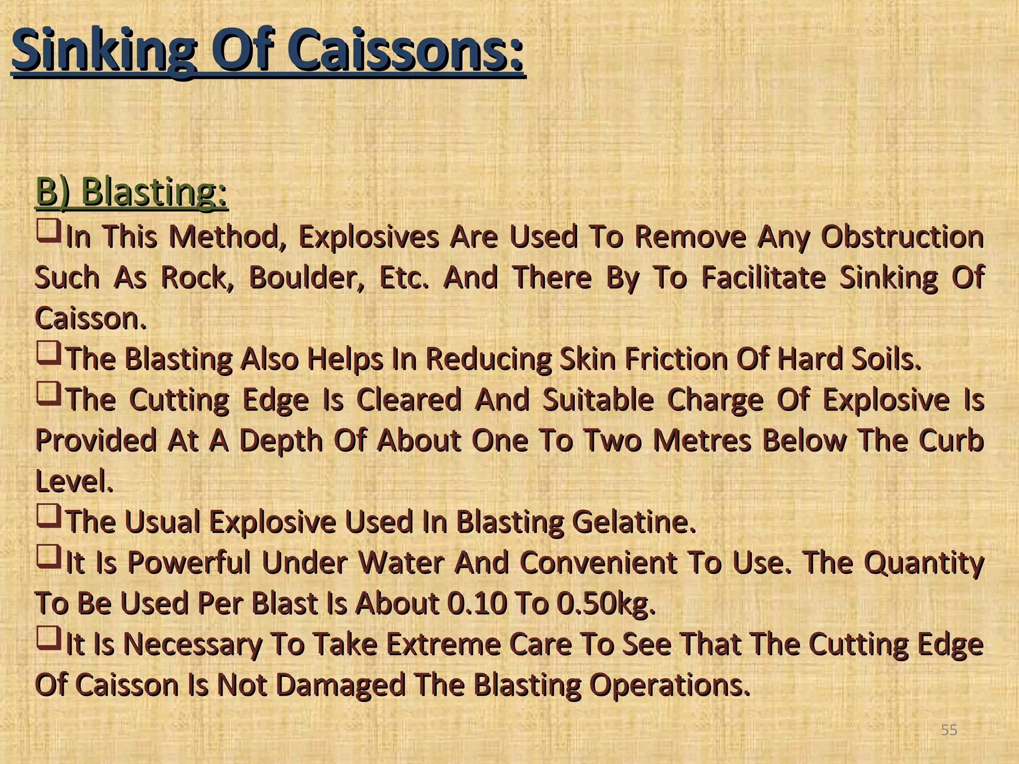 Chapter 3 caisson | PPT