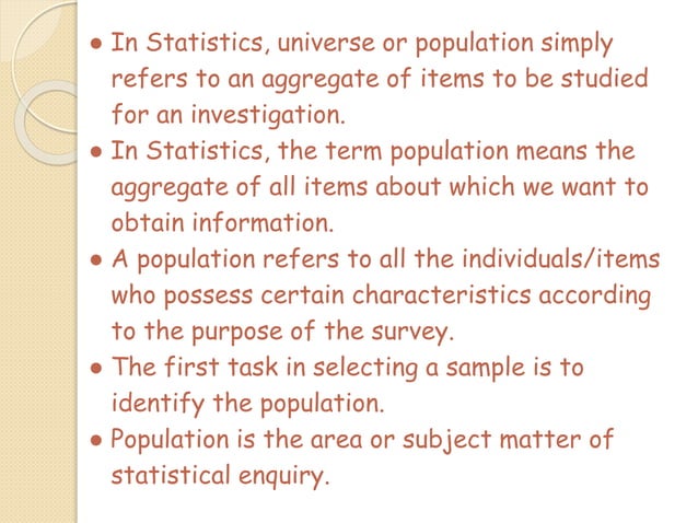 Chapter 3 Census and Sample Methods | PPT | Physics | Science