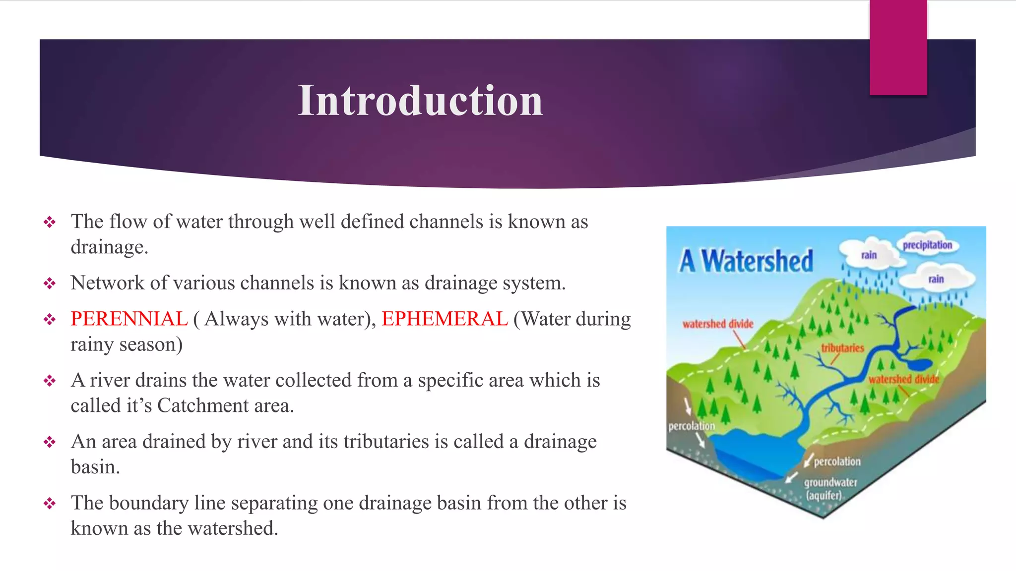 Drainage System CLASS XI PPT | PPTX