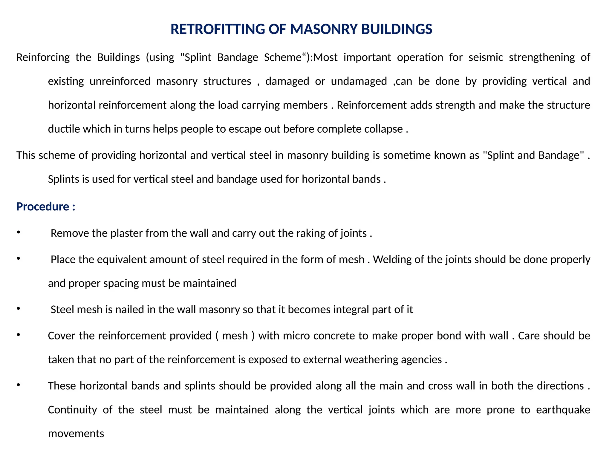Chapter - 3 seismic provisioning of strengthening | PPTX