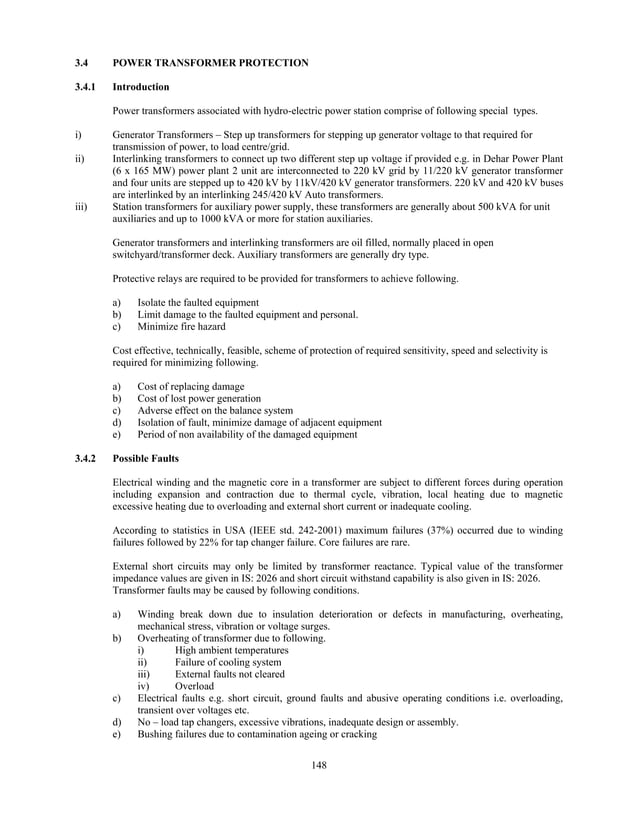 Chapter 3 electrical-protection_system (hat, trafo, generatör, bara ...