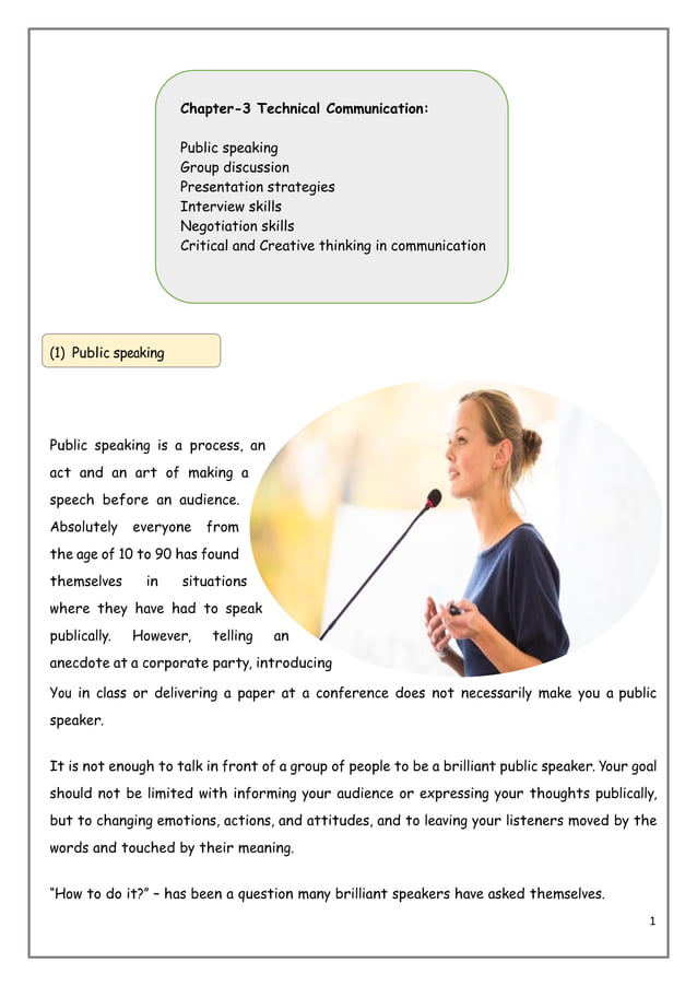 Chapter 3 TECHNICAL COMMUNICATION | PDF | Medical Health