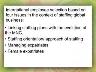 Chapter 3 international staffing | PPTX