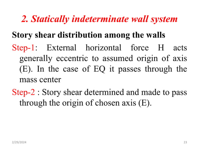 Chapter-Three Lateral Force Resisting Systems. pptx | PPTX