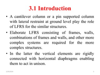 Chapter-Three Lateral Force Resisting Systems. pptx | PPTX