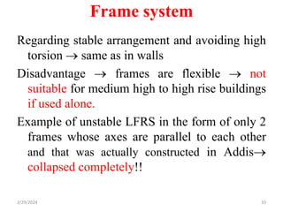 Chapter-Three Lateral Force Resisting Systems. pptx | PPTX