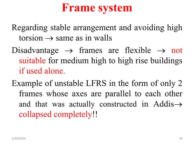 Chapter-Three Lateral Force Resisting Systems. pptx | PPTX