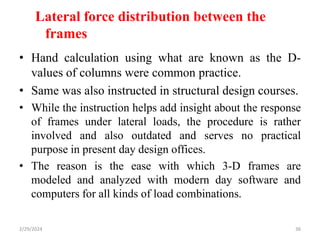 Chapter-Three Lateral Force Resisting Systems. pptx | PPTX