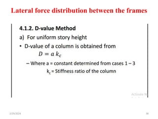 Chapter-Three Lateral Force Resisting Systems. pptx | PPTX