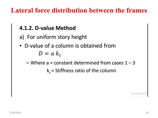 Chapter-Three Lateral Force Resisting Systems. pptx | PPTX