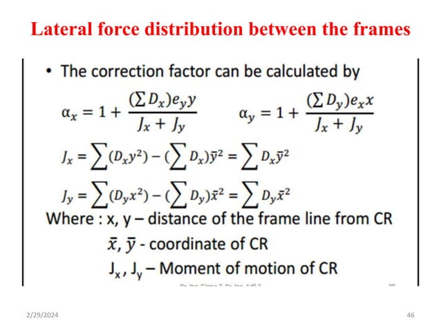 Chapter-Three Lateral Force Resisting Systems. pptx | PPTX