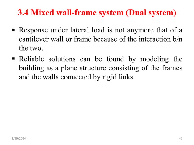 Chapter-Three Lateral Force Resisting Systems. pptx | PPTX