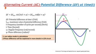 Chapter-3 new format LCR pptx. Explains the L,C and R in an AC Circuit | PPTX