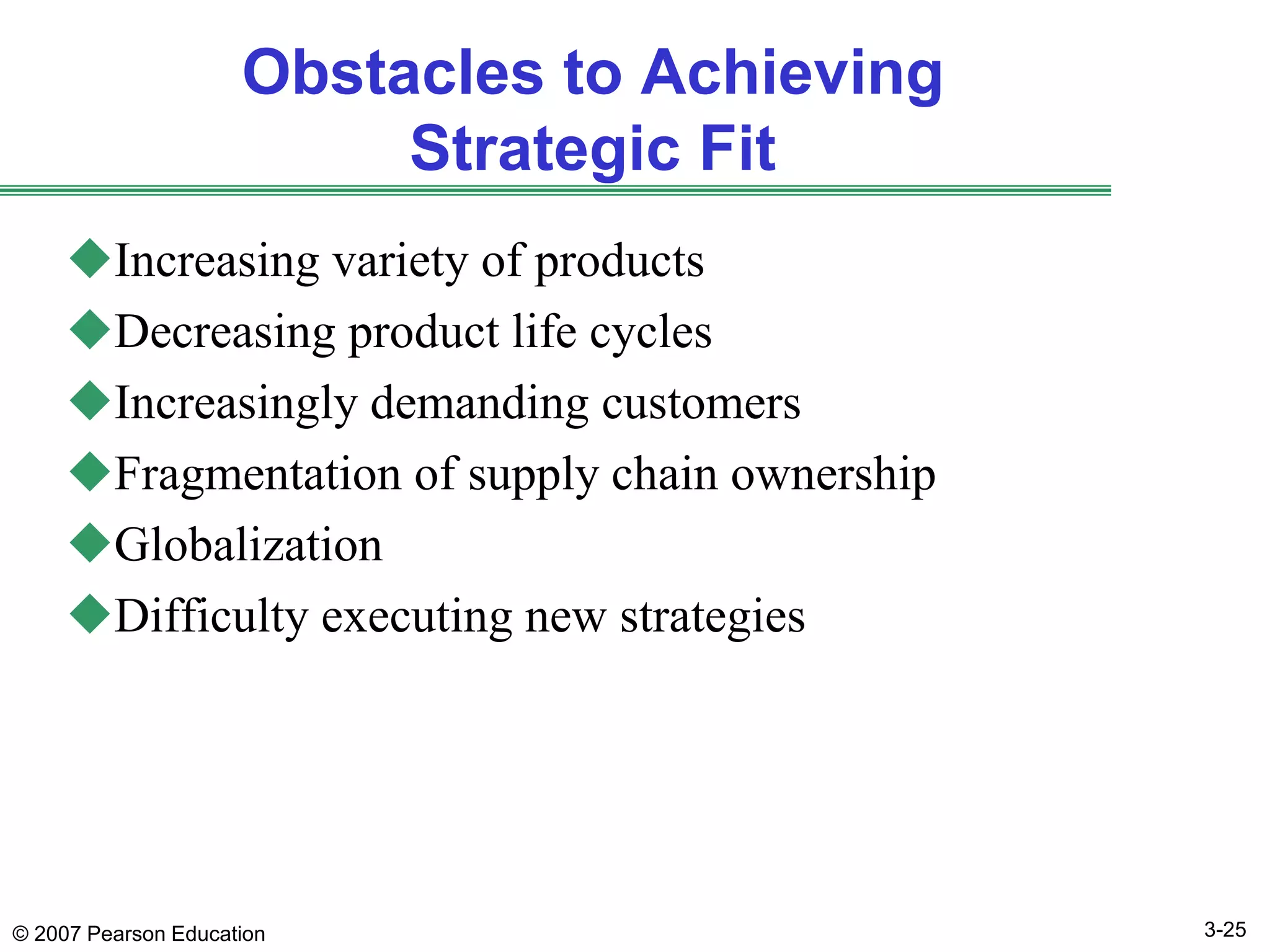 Chapter 3 Supply Chain Drivers and Obstacles | PPT