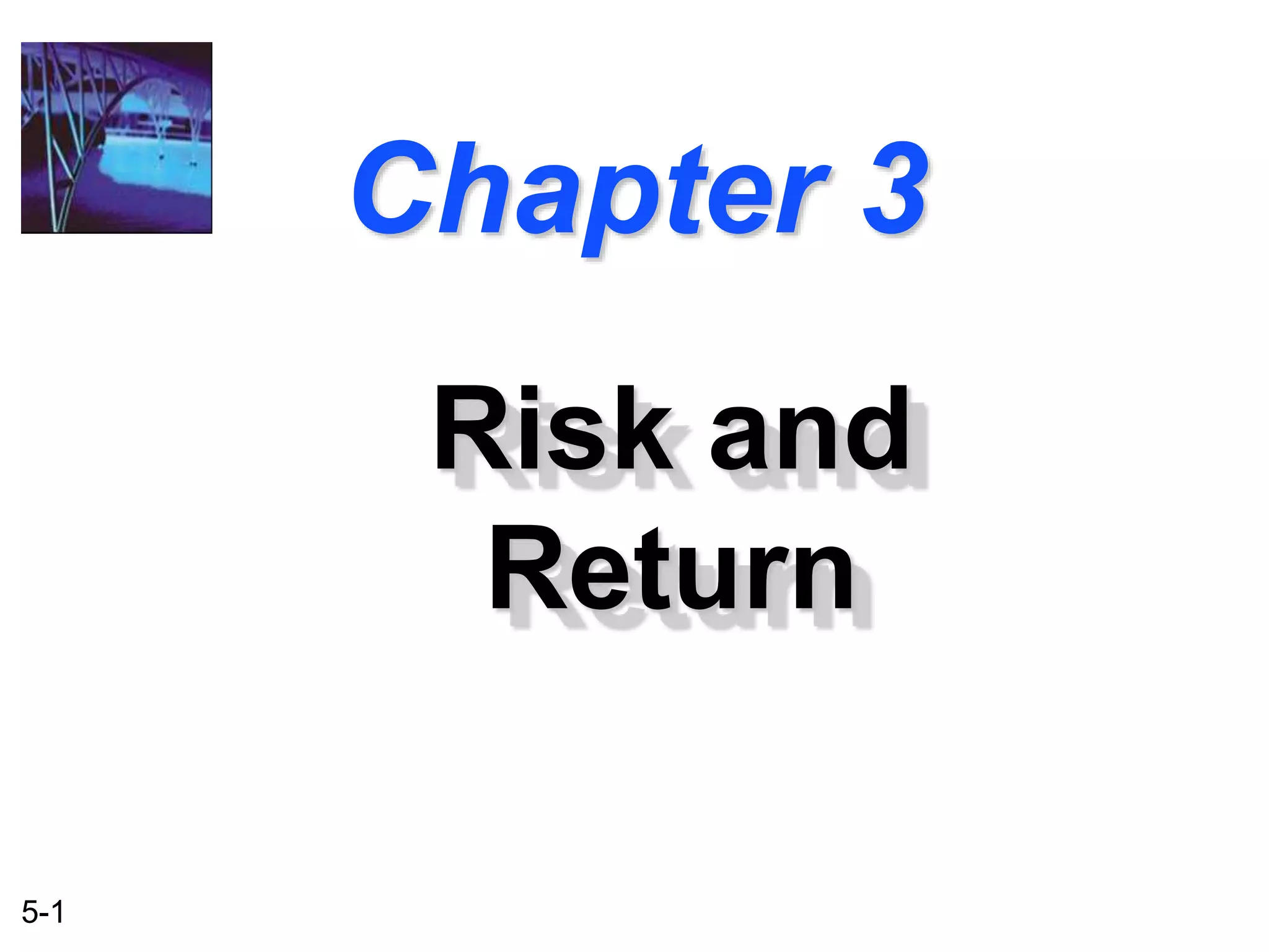 Risk and return | PPT
