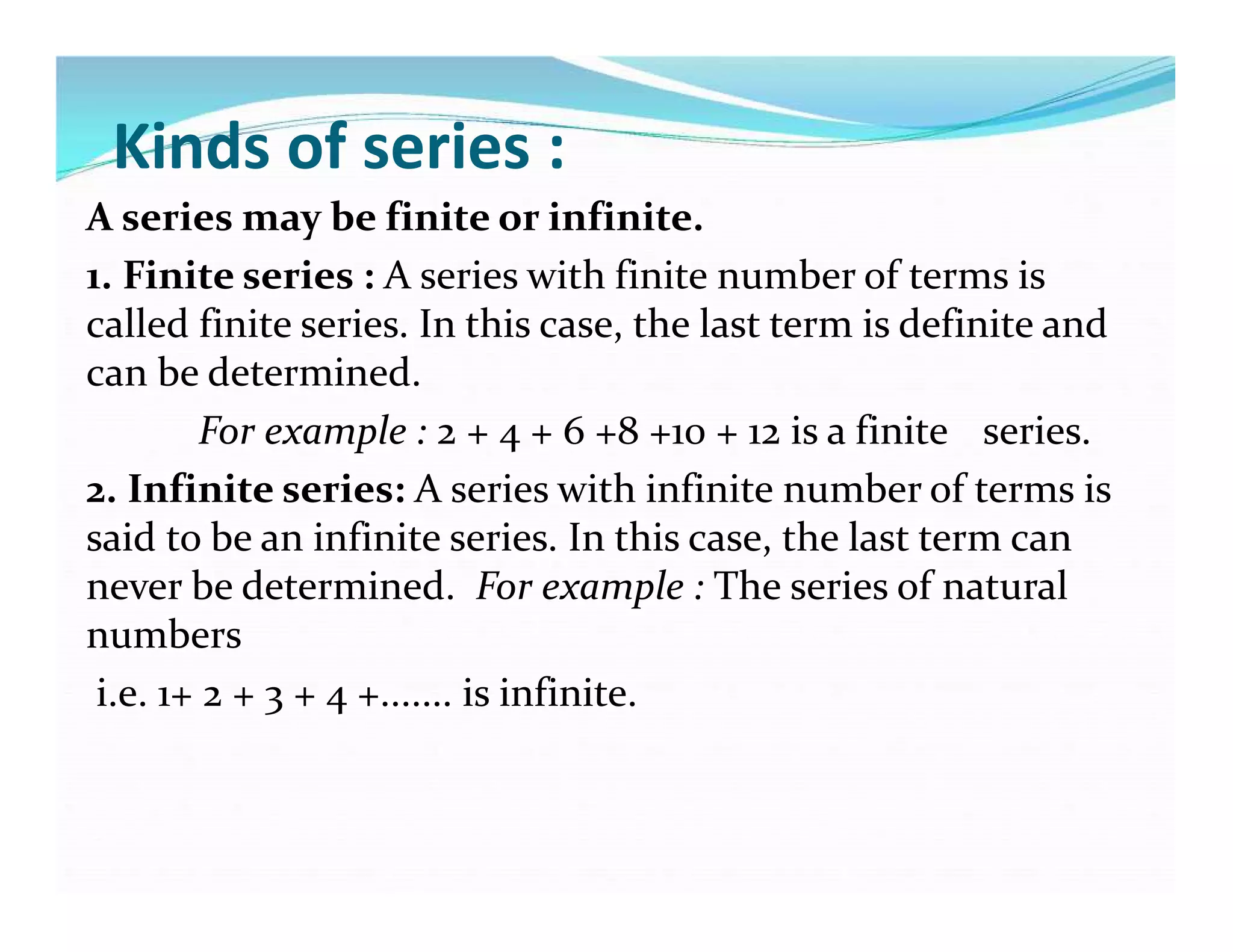 Chapter 3 sequence and series | PPT