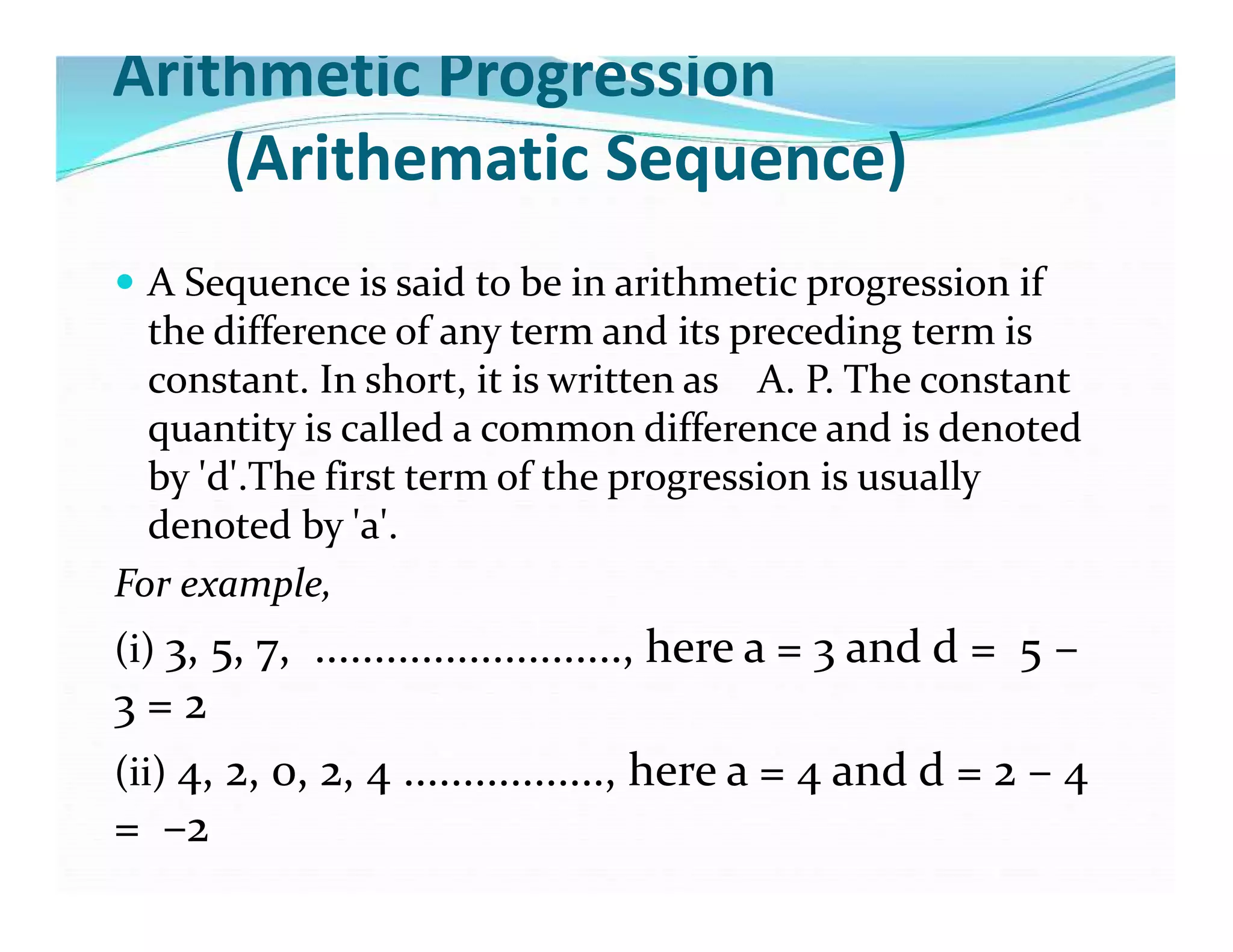 Chapter 3 sequence and series | PPT