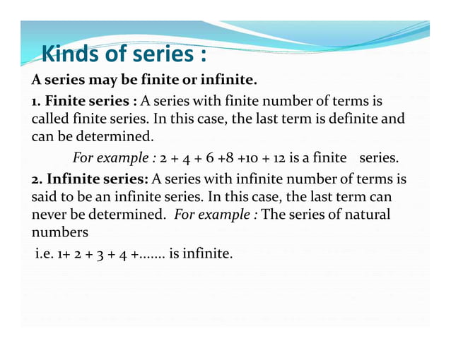 Chapter 3 sequence and series | PPT