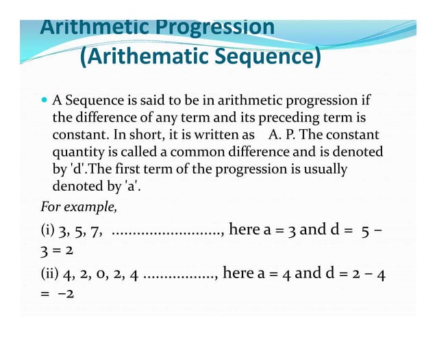 Chapter 3 sequence and series | PPT