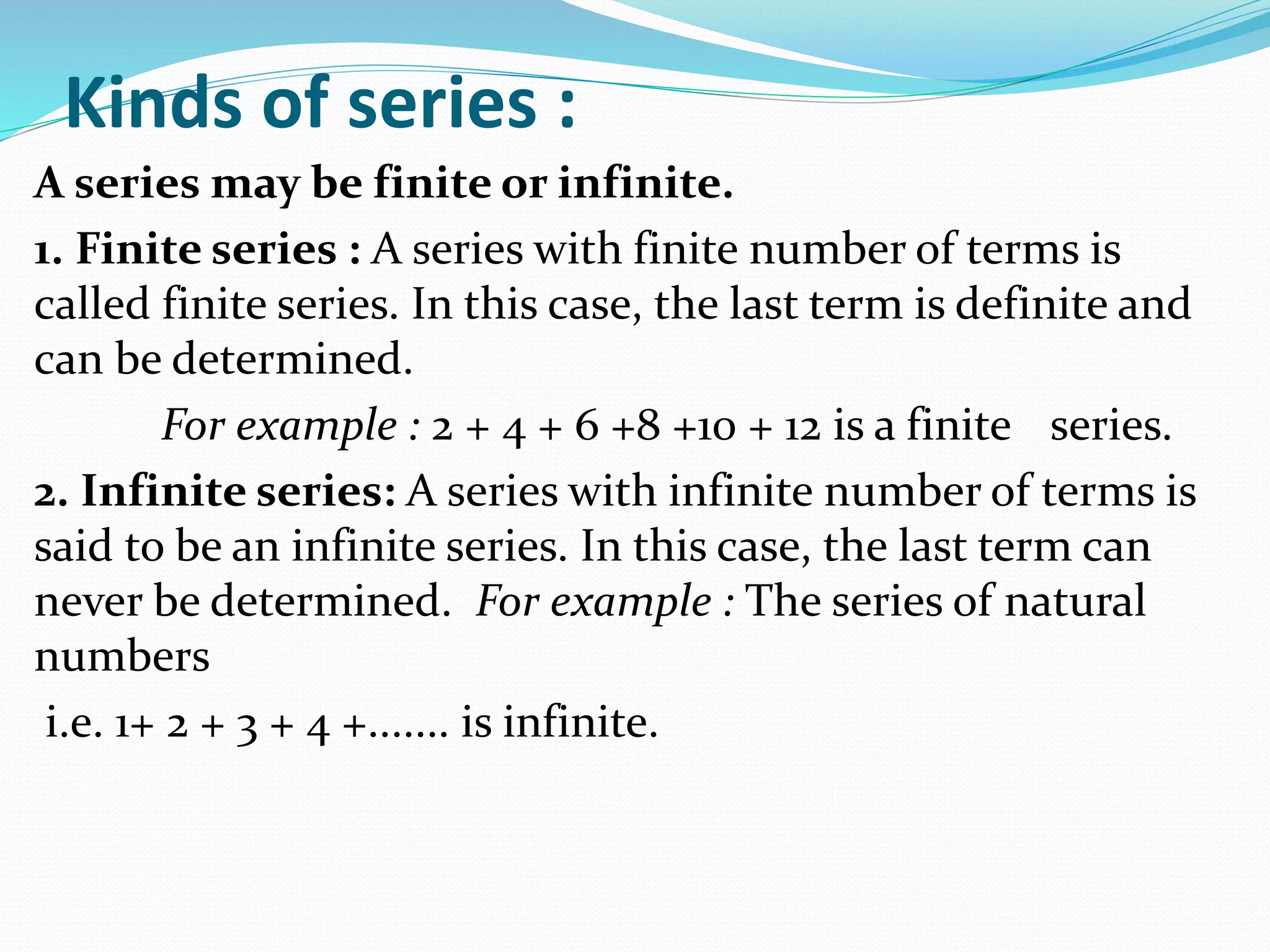 Chapter 3 sequence and series | PPT