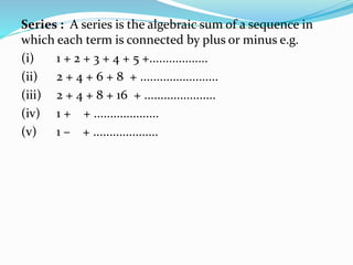 Chapter 3 sequence and series | PPTX