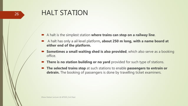Chapter 3 station,yards,points and crossing,signalling and interlocking ...