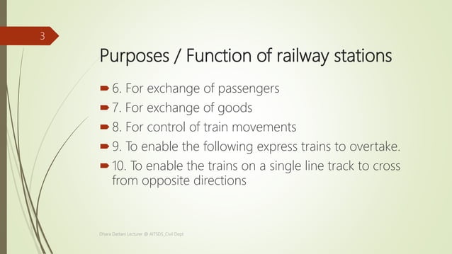 Chapter 3 station,yards,points and crossing,signalling and interlocking ...