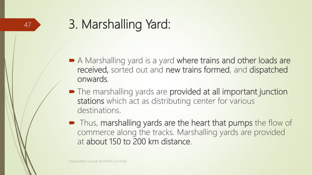 Chapter 3 station,yards,points and crossing,signalling and interlocking ...