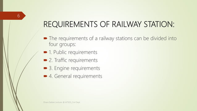 Chapter 3 station,yards,points and crossing,signalling and interlocking ...